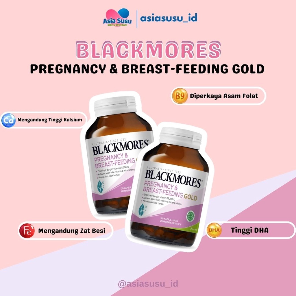 Jual BLACKMORES PREGNANCY & BREAST FEEDING (BF) GOLD / SUPLEMEN IBU ...