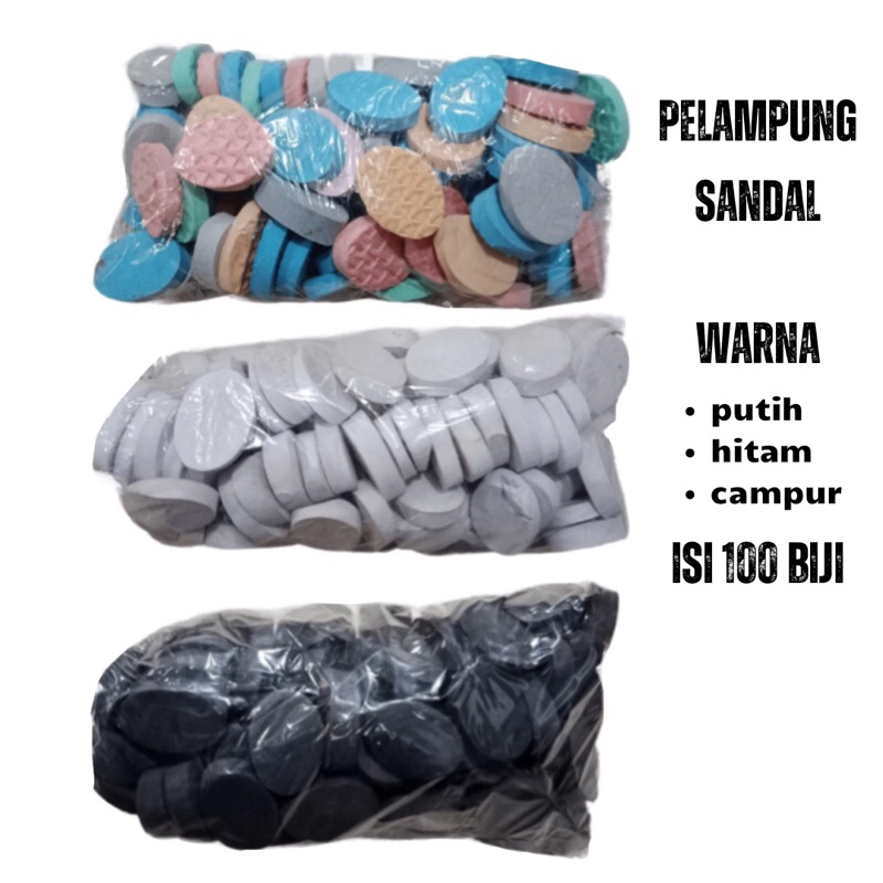 Jual Pelampung Sandal Jaring Isi 100 Buah Warna Putih Hitam Campur ...