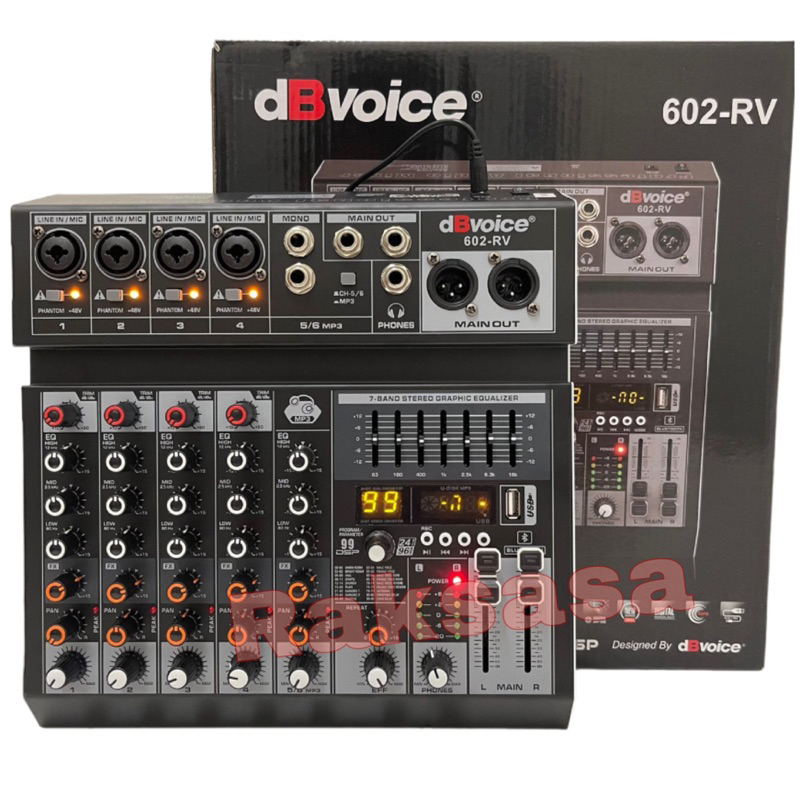 Jual Mixer dB Voice 602 RV Original 6 Channel dBvoice 602RV | Shopee ...