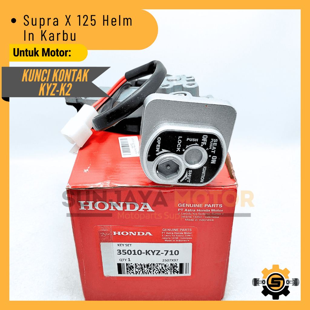 Jual Kunci Kontak Set KYZ K2 Keyset Original Honda Supra X 125 Helm In ...