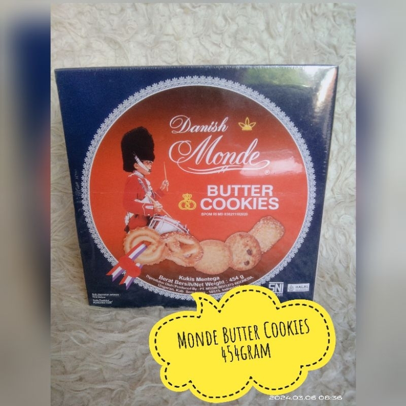Jual Monde butter cookies 454g / Monde Eggroll/ jajan monde / monde ...