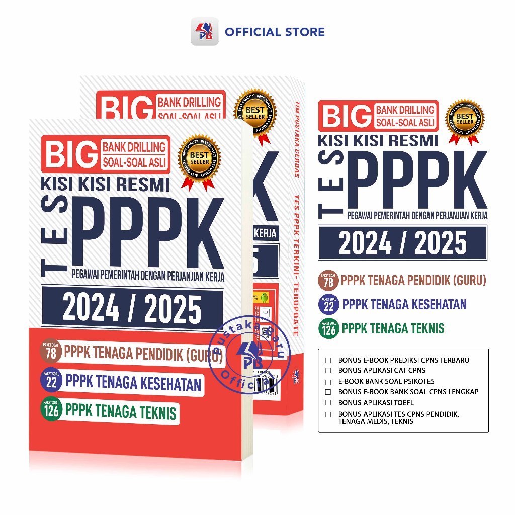 Jual Buku Pppk 2024 2025 Big Bank Drilling Kisi Kisi Resmi Tes Pppk