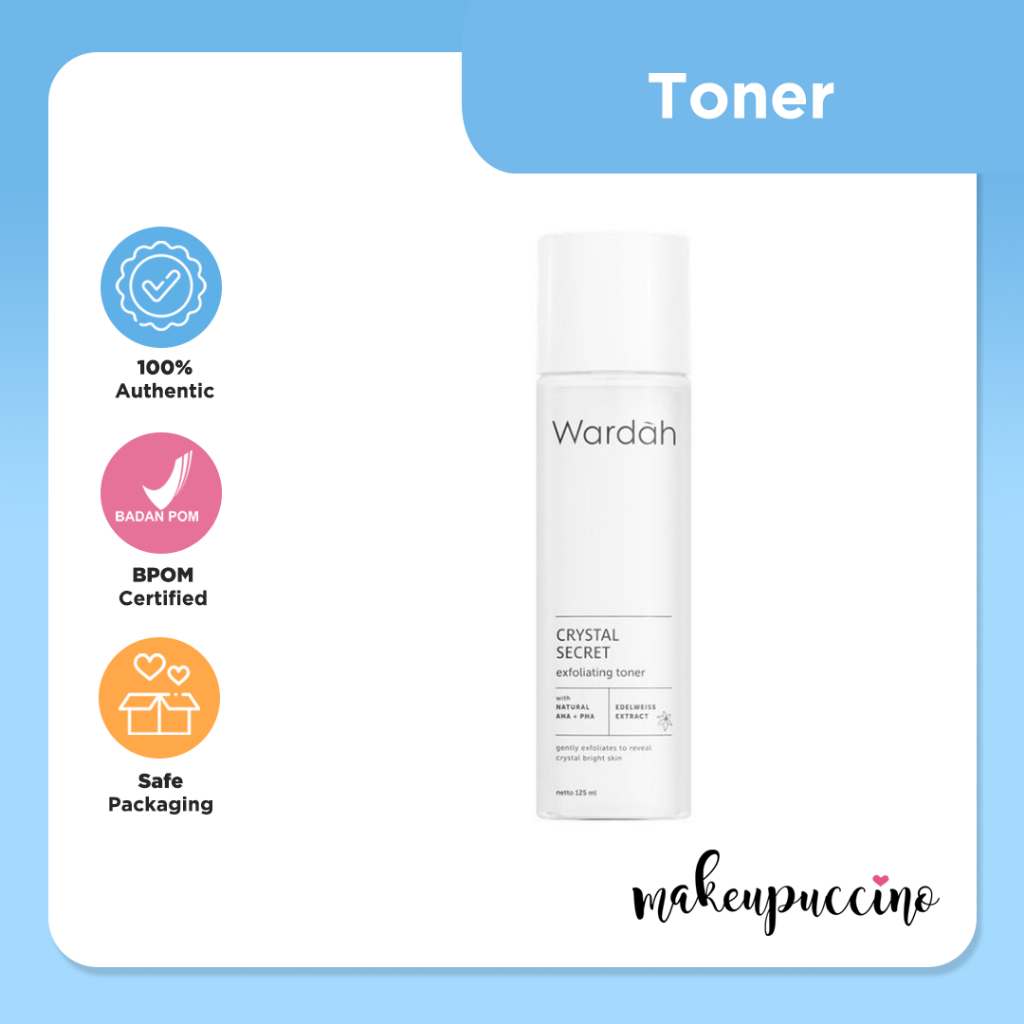 Jual Wardah Crystal Secret Exfoliating Toner with Natural AHA+PHA 100ml ...