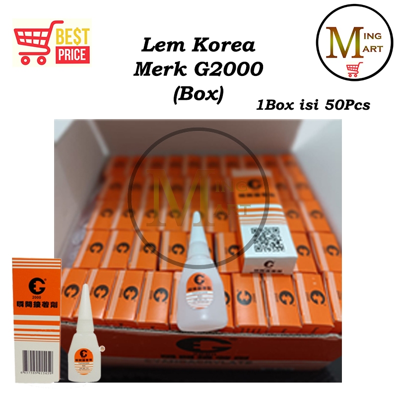 Jual 1Box / 50Pcs Lem Korea / Lem G / Lem G2000 (ORIGINAL) | Shopee Indonesia