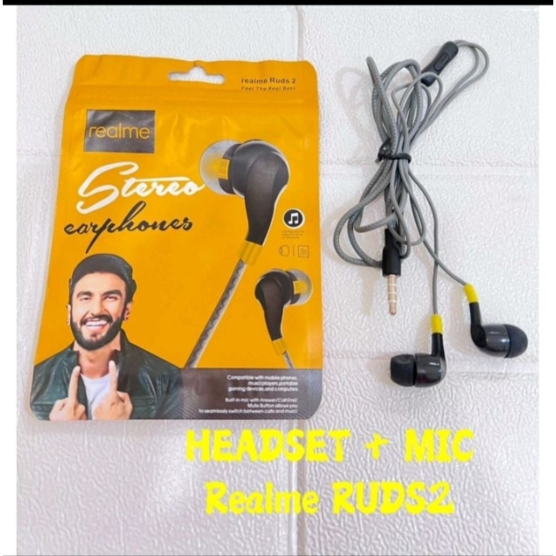 Jual ACC - HEADSET HANDSFREE REALME BUDS 2/PLUS MIC EXTRA BASS | Shopee ...
