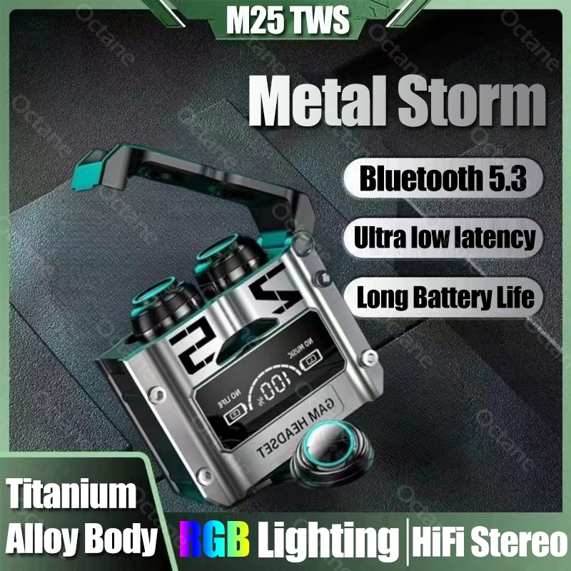 Jual M25 Gaming TWS Bluetooth Earphone Android with Mic HiFi Stereo ...