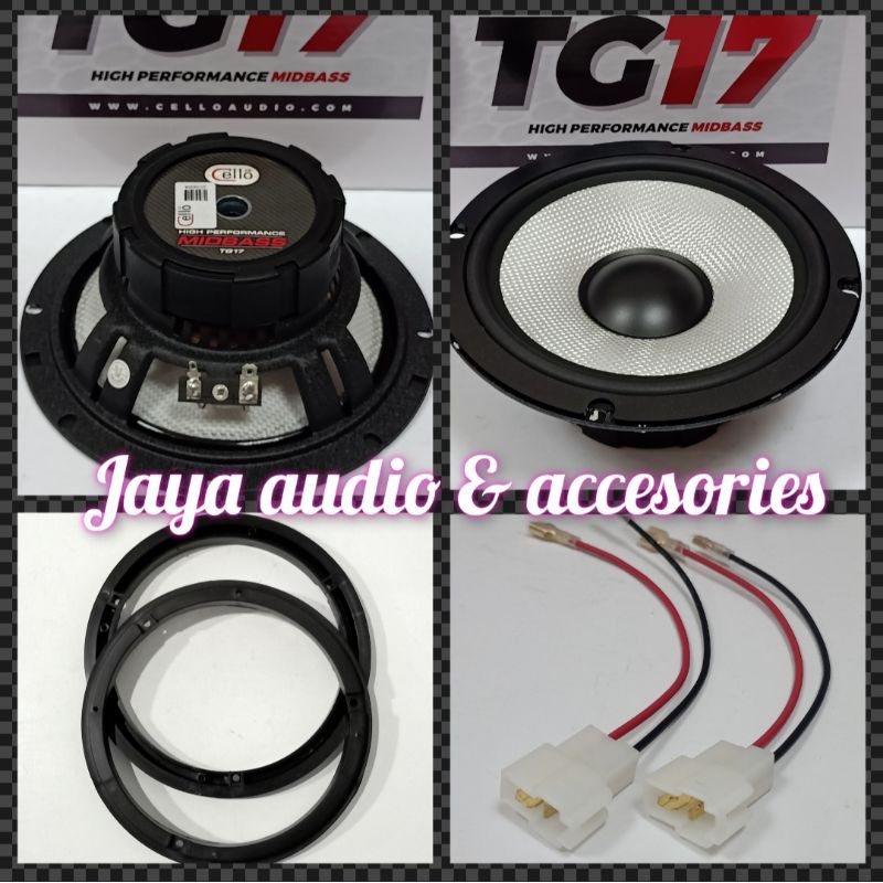 Jual Speaker Midbass Cello TG17 plus Ring Dan Soket pnp mobil Ertiga-ignis-karimun | Shopee ...