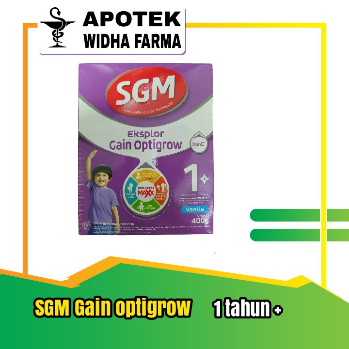 Jual SGM EKSPLOR GAIN OPTIGROW 400 GR | Shopee Indonesia