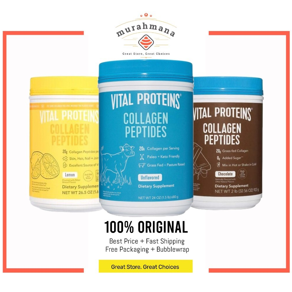 Jual Vital Proteins Collagen Peptides Original USA Unflavored/Choco ...