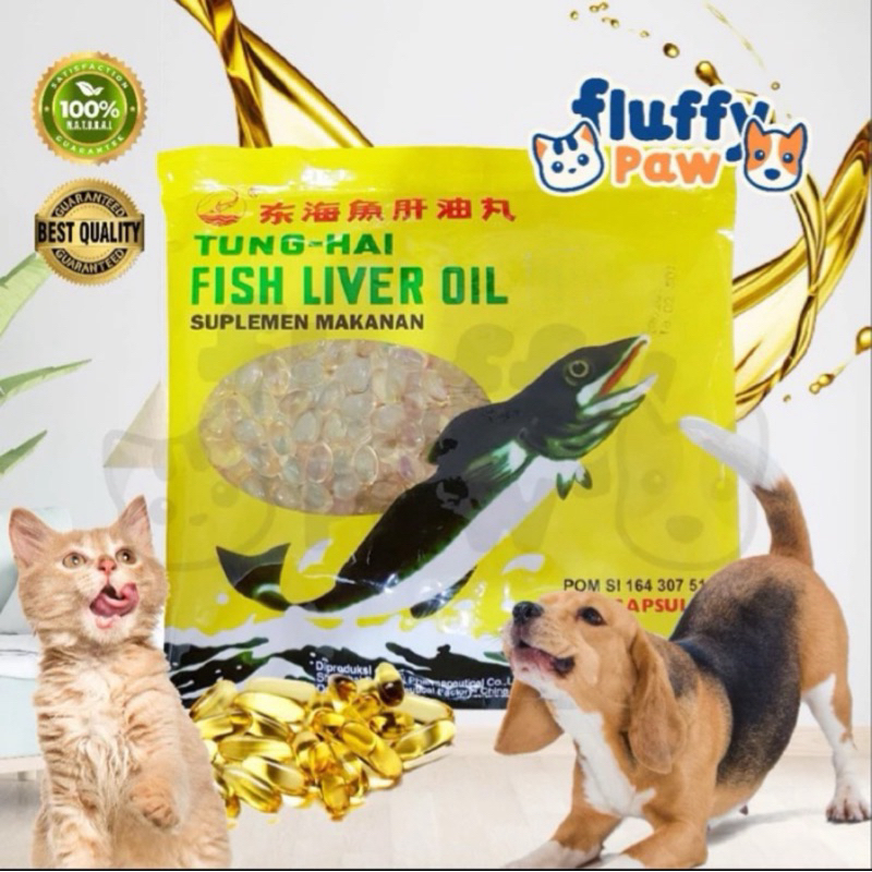 Jual Tung Hai Fish Liver Oil isi 500 Capsules (kemasan pabrik asli ...