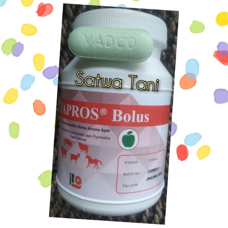Jual Sulfapros Bolus rasa apel obat diare dan pernafasan (HARGA 1 BOLUS ...