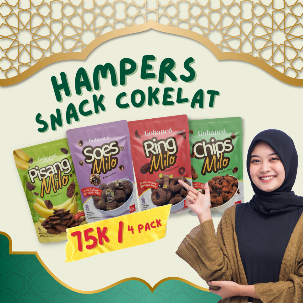 Jual Promo Paket Hampers Gobanco Camilan Cokelat Kekinian - Snack Cemilan Coklat isi 4 Varian ...
