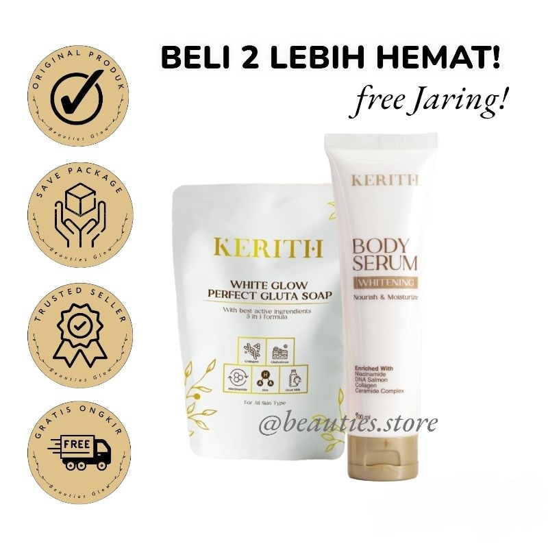 Jual KERITH WHITE GLOW PERFECT GLUTA SOAP | Shopee Indonesia