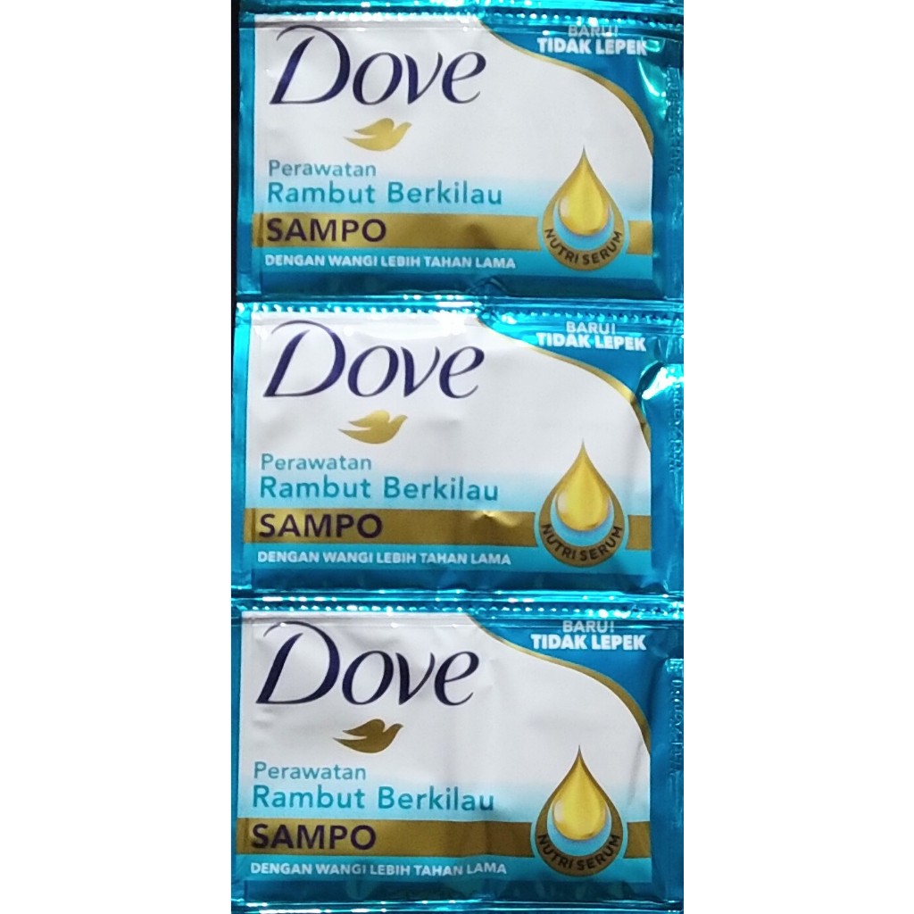Jual SAMPO DOVE SACHET / 1 RENCENG ISI 12 / 8ML | Shopee Indonesia
