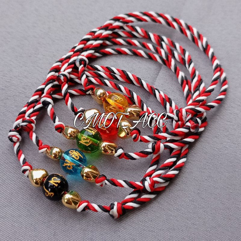 Jual GELANG TRIDATU TIBET MANTRA LOVE GOLD AURA | Shopee Indonesia