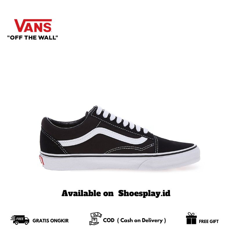 Jual Vans Old Skool Classic Black White | Shopee Indonesia