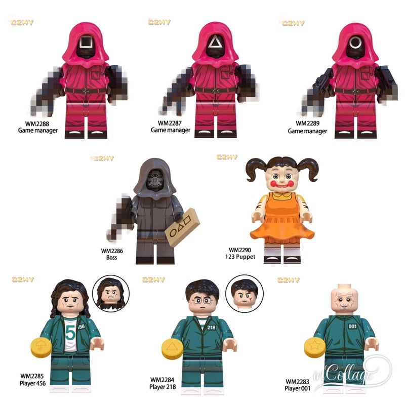 Jual Mainan squid games figure squid game mini figure viral squid game ...