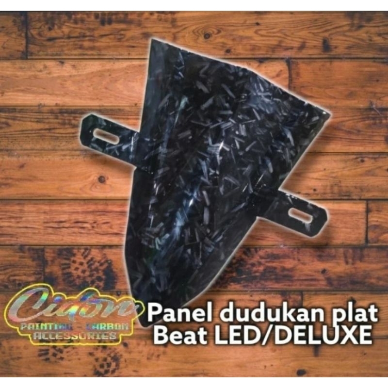 Jual panel kecil dasi dudukan plat carbon wtp forged hitam beat LED K1A DELUXE cbs STREET 2020 ...