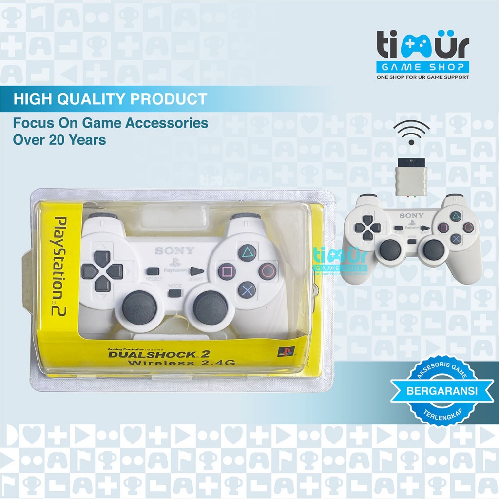 Jual Stik Stick PS2 Wireless Ori Original Pabrik Warna Putih | Shopee ...
