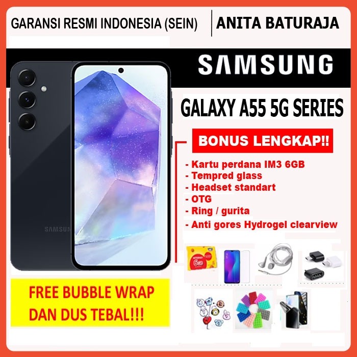 Jual SAMSUNG GALAXY A55 5G RAM 8/128GB, RAM 8/256GB, DAN RAM 12/256GB ...