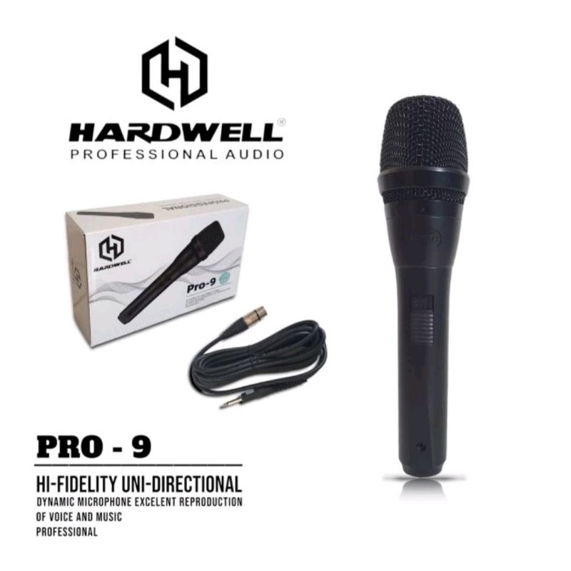 Jual Microphone Hardwell PRO-9 / Pro - 9 vocal | Shopee Indonesia