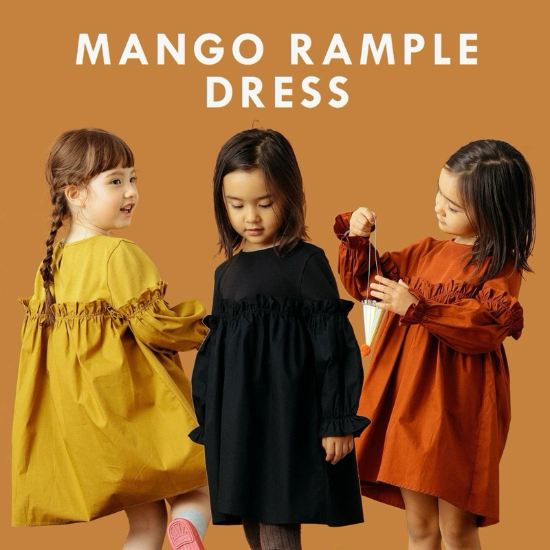 Jual MANGO Rample Dress Anak 1-7thn | Shopee Indonesia