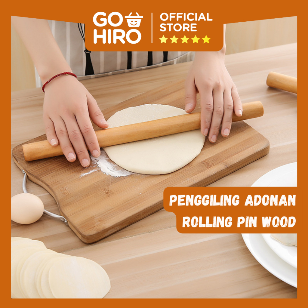 Jual Rolling Pin Wood / Kayu Penggiling Adonan / Kayu Adonan tidak ...