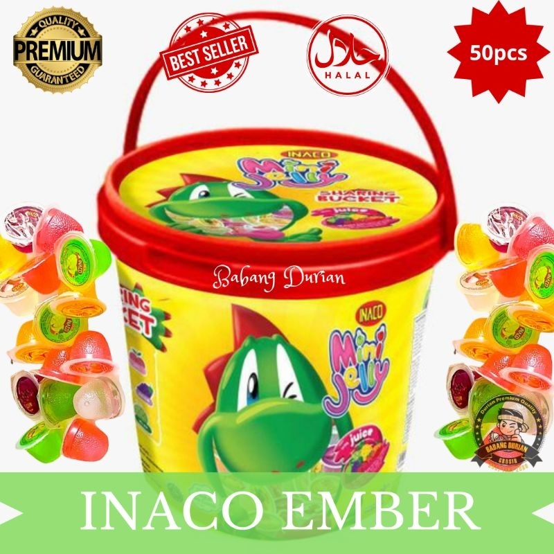 Jual INACO MINI JELLY SHARING BUCKET 50 PCS | Shopee Indonesia
