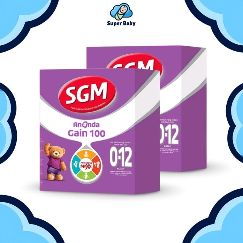 Jual SUSU BAYI SGM ANANDA GAIN 100 USIA 0-12 BULAN 400gr | Shopee Indonesia
