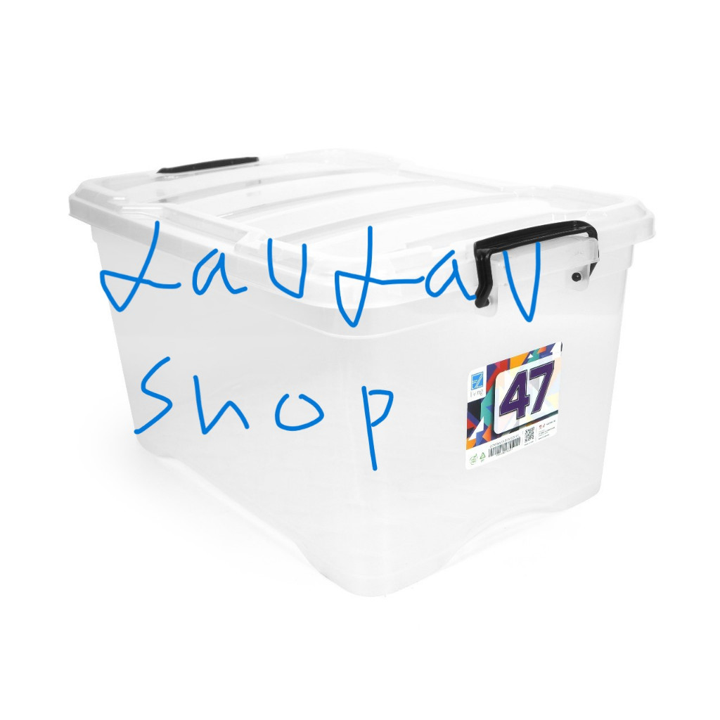 Jual Box Container EZY 47 Liter Bening Transparan Kotak Kontainer ...