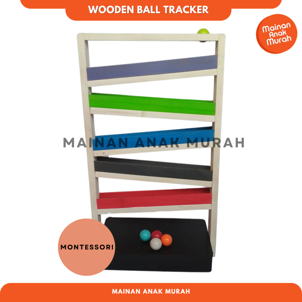 Jual Mainan Edukasi Anak Papan Bola Luncur Roller Ball Wooden Ball ...