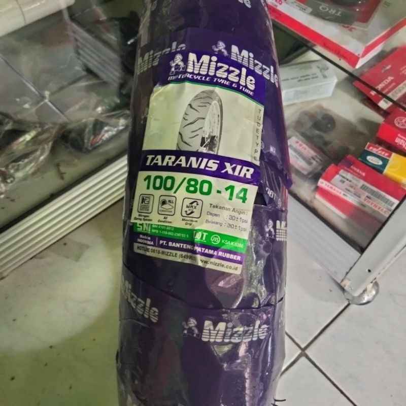 Jual BAN LUAR MIZZLE TARANIS 100/80_14 100 80 14 TUBETYPE | Shopee ...