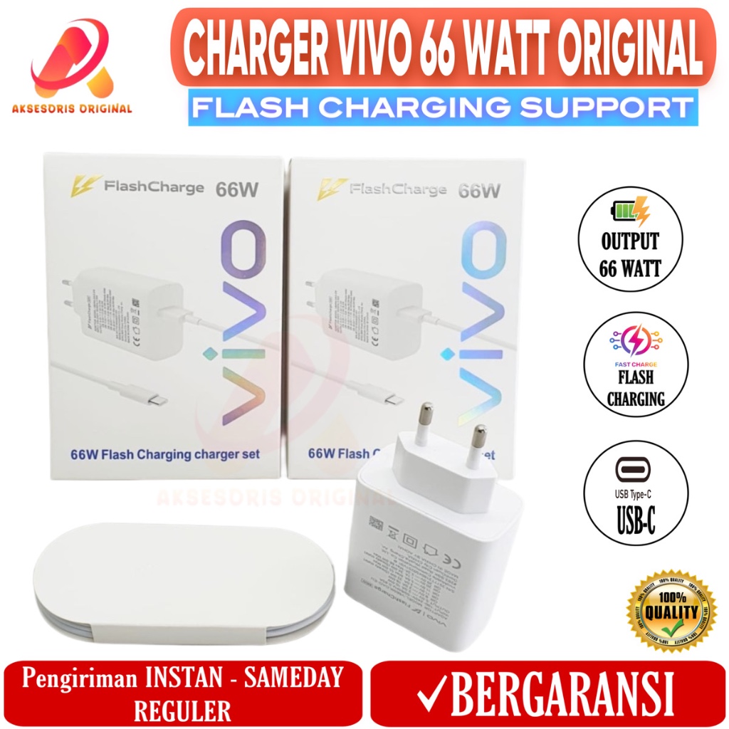 Jual Charger VIVO T1 5G V23 V21 V25 V27 V29 V30 X70 Original 100% Flash ...