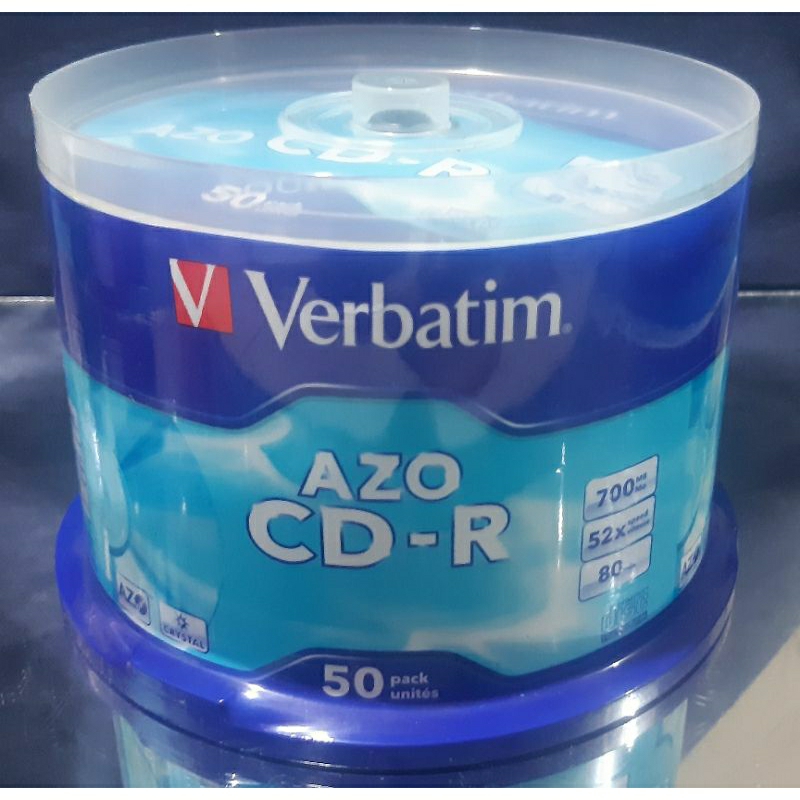 Jual CD-R AZO Verbatim Silver. Bulk Pack 50 pcs. Original. | Shopee ...