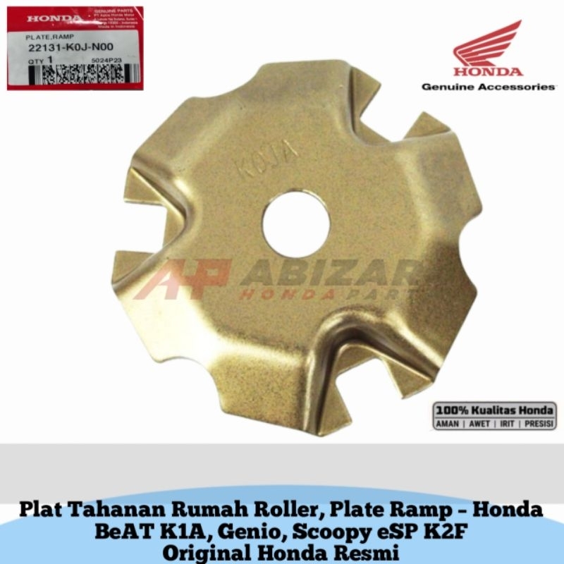 Jual 22131-K0J-N00 Tutup Rumah Roller Plate Ramp – Honda BeAT K1A ...