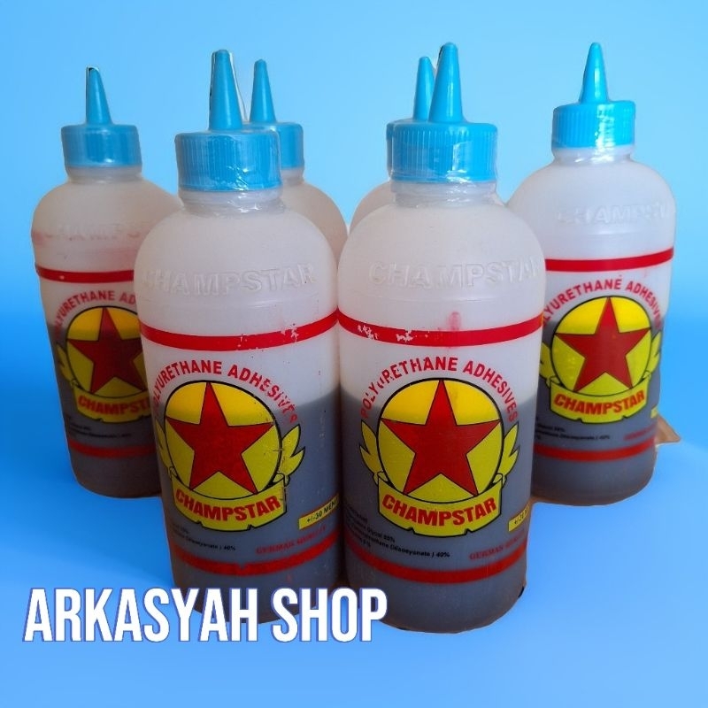 Jual LEM BINTANG PU NEW 1/2KG 4 BOTOL (LEM CROT LEM MADU LEM BUSA LEM ...