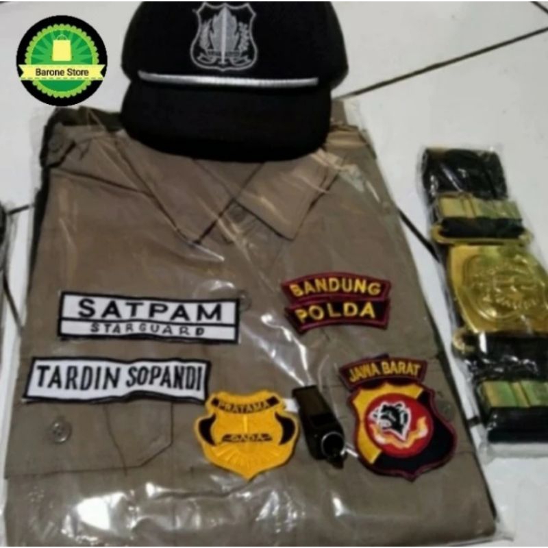 Jual Grosir Baju Seragam Satpam / Security PDH Coklat Terbaru | Shopee Indonesia