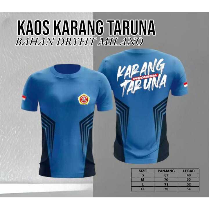 Jual Kaos karang Taruna new 2024 / kaos jersey karang taruna / bahan Dryfit Milano | Shopee ...