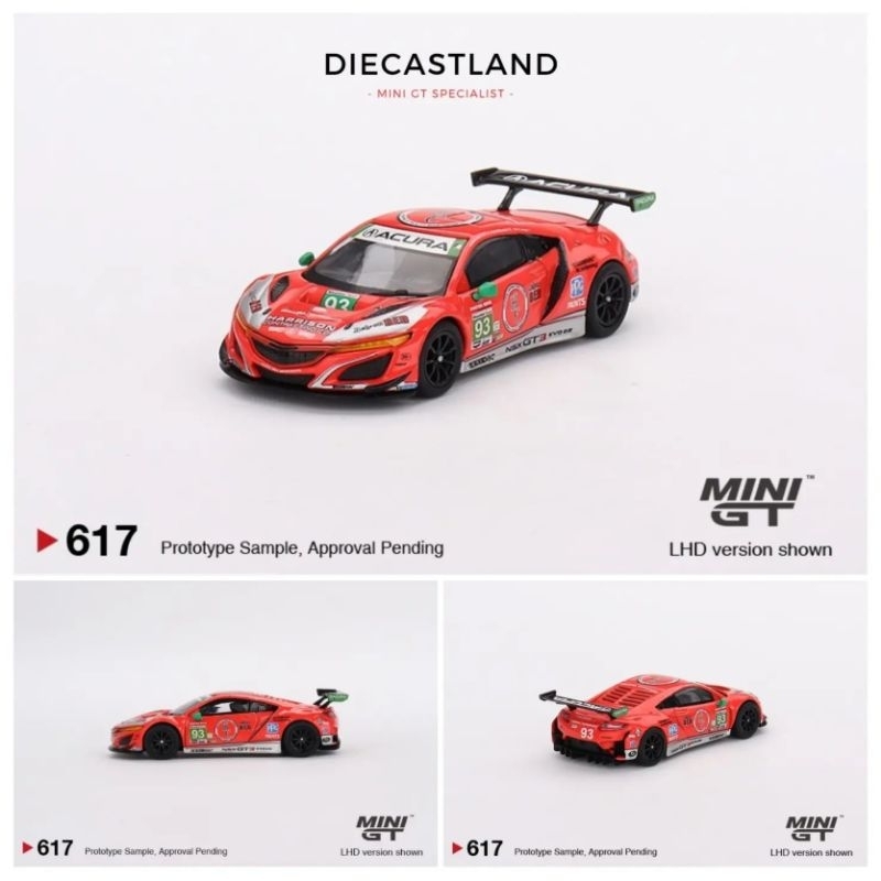 Jual Mini GT #617 Acura NSX GT3 EVO22 #93 WTR Racers Edge Motorsports ...