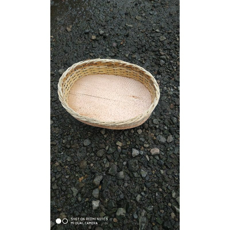 Jual kerajang rotan oval/nampan rotan oval ukuran sedang | Shopee Indonesia