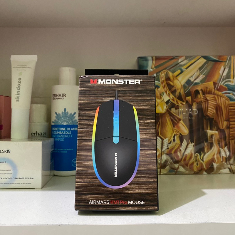 Jual Monster KM1PRO KM1 Pro Wired Kabel Mouse 4D Optical Laptop ...