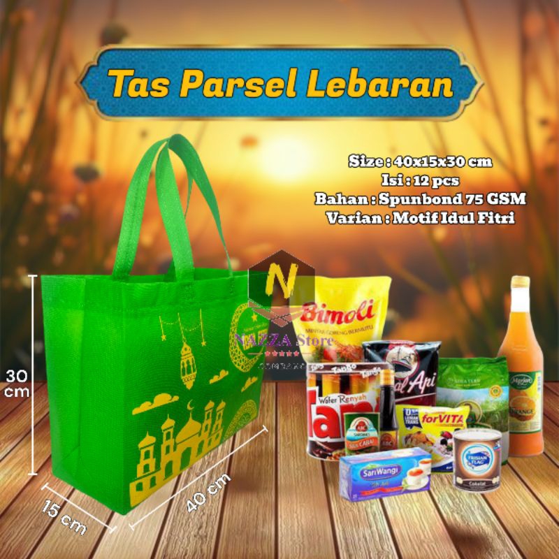 Jual Tas Parcel Parsel PRESS 40X15X30 cm isi 12 pcs | Shopee Indonesia