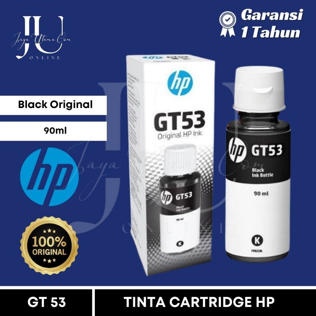 Jual Tinta HP GT-53 Black Original / Tinta Printer Hp GT 53 Original ...