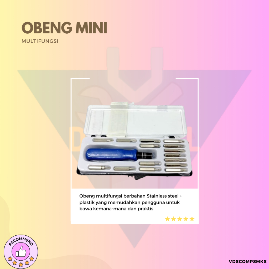 Jual OBENG SET MINI MULTIFUNGSI 16 IN 1 SERBAGUNA | Shopee Indonesia