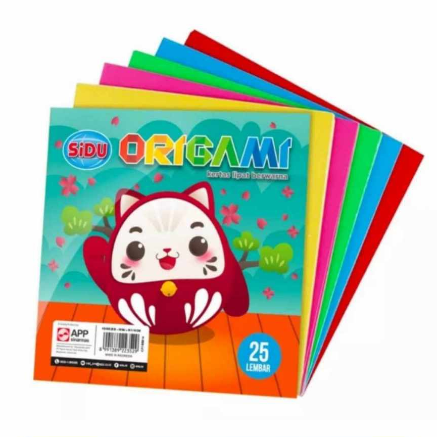 Jual Kertas Lipat Origami Sidu 16 x 16 Cm Harga 1 Pak Isi 25 Lembar ...