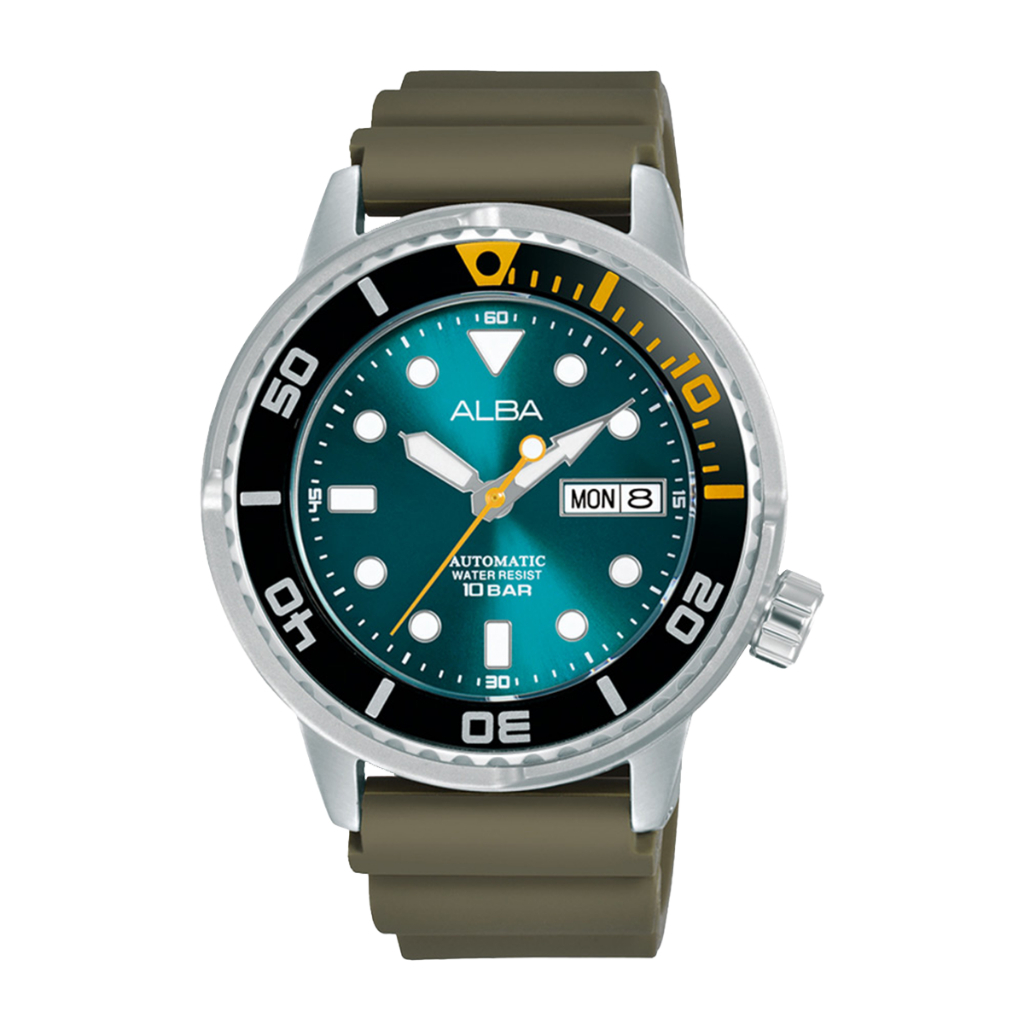 Jual Jam Tangan ALBA AL4249X1 Automatic Pria baby Tuna Military Green ...