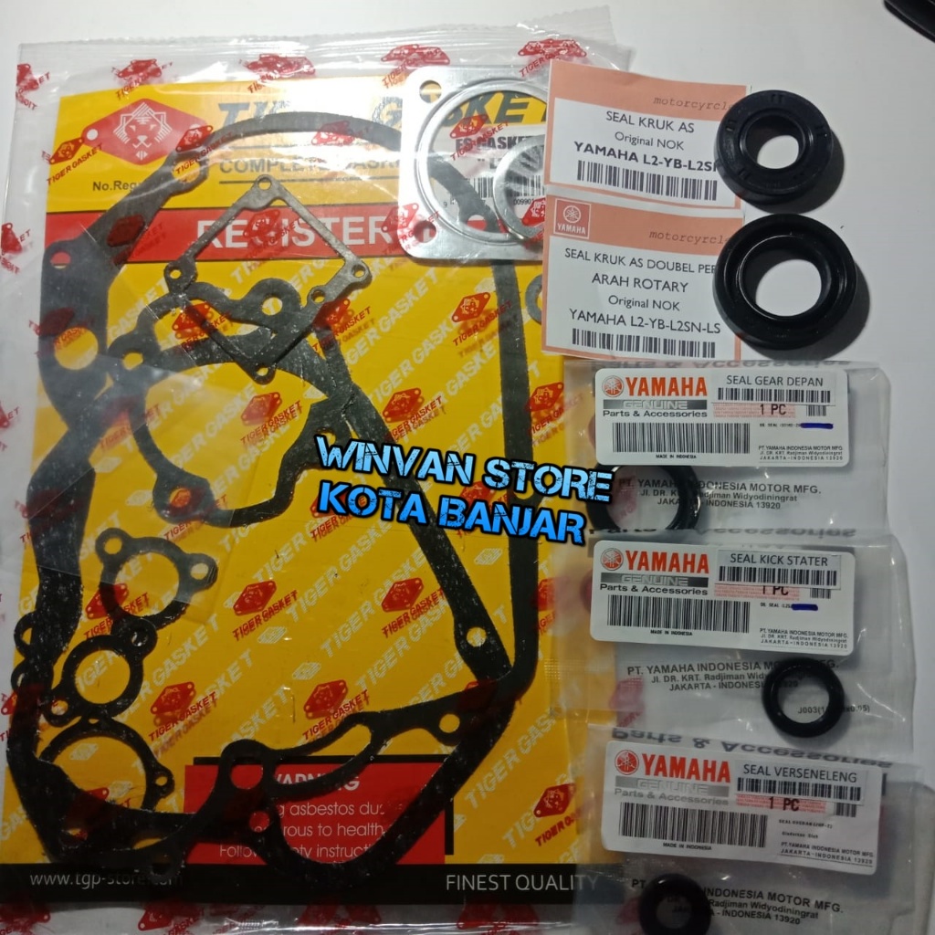 Jual Seal set set sil lengkap seal komplit + Paking Fullset Perpak Fulset YB100 L2G L2S L2SN L2 ...