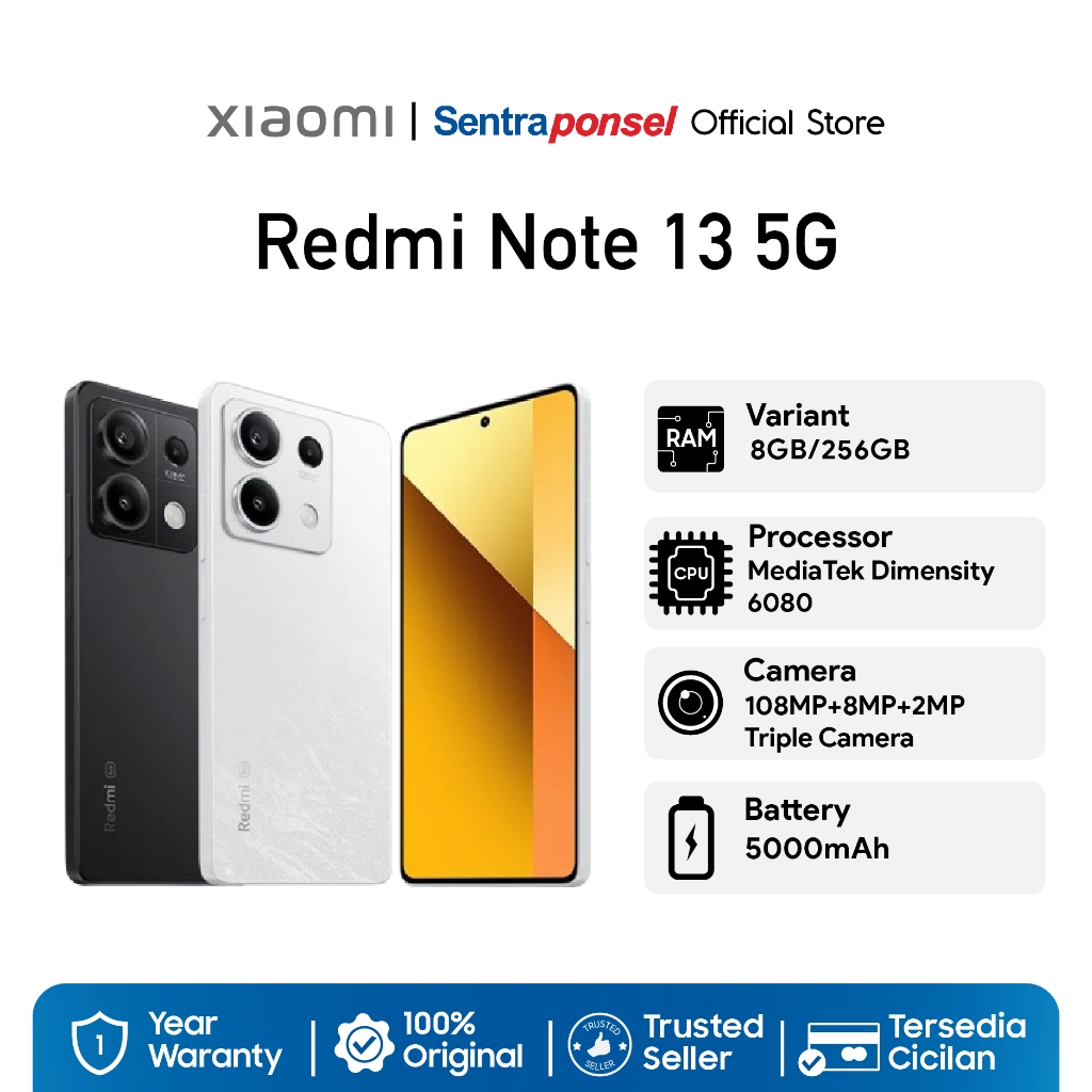 Jual Handphone Xiaomi Redmi Note 13 5G NFC | Shopee Indonesia