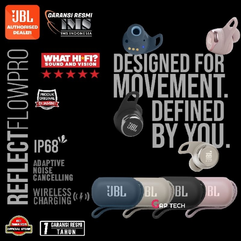 Jual JBL Reflect Flow Pro Waterproof True Wireless Noisr Cancelling ...