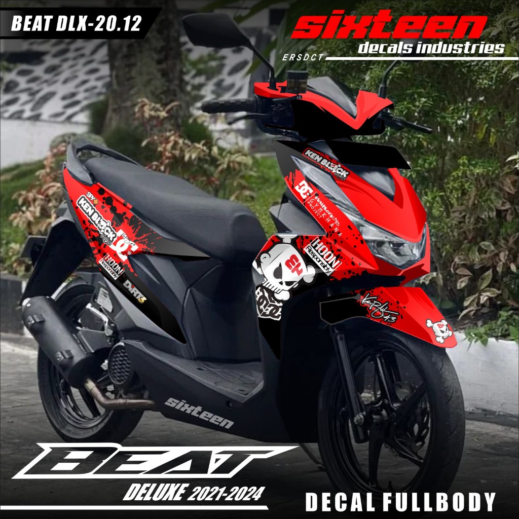Jual (COD) TERBARU Decal Sticker Honda Beat DELUXE STREET 2020 2021 ...
